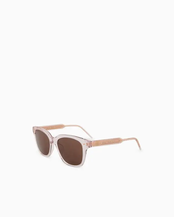 Giorgio Armani Square Bio-acetate Sunglasses - Pink