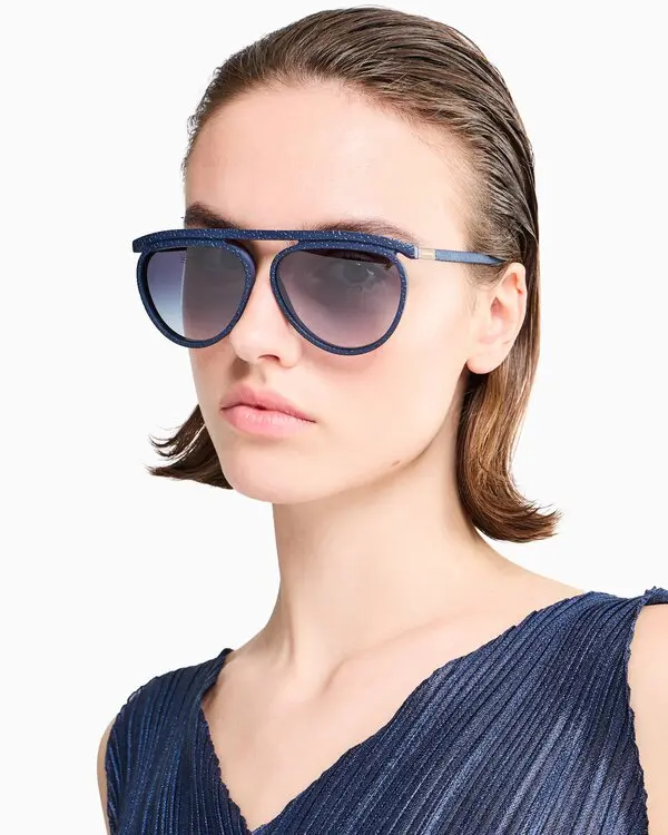 Giorgio Armani Aviator Sunglasses - Blue