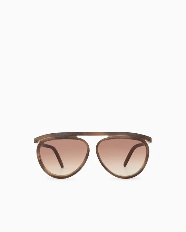 Giorgio Armani Aviator Sunglasses - Brown