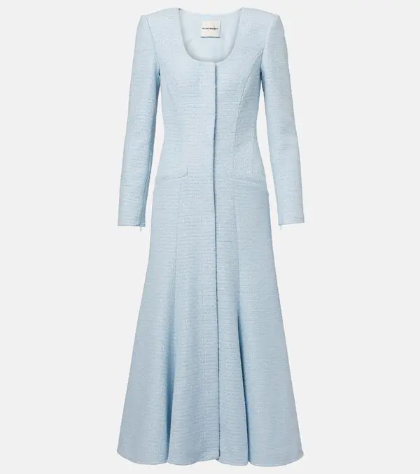 Roland Mouret Jacquard Midi Dress - Blue