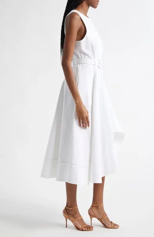Cinq À Sept Zelda Sleeveless Asymmetric Midi Dress