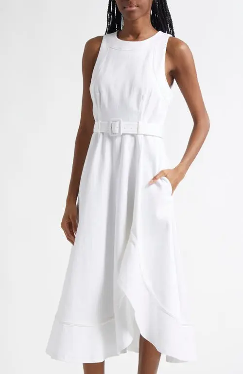 Cinq À Sept Zelda Sleeveless Asymmetric Midi Dress