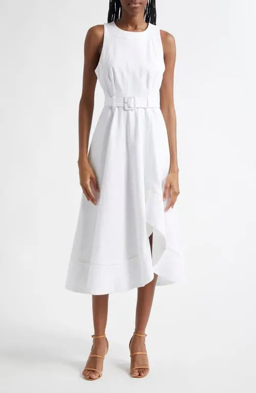 Cinq À Sept Zelda Sleeveless Asymmetric Midi Dress