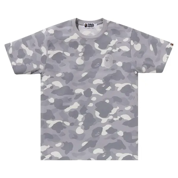 A BATHING APE City Camo Large Ape Head Tee - Grey