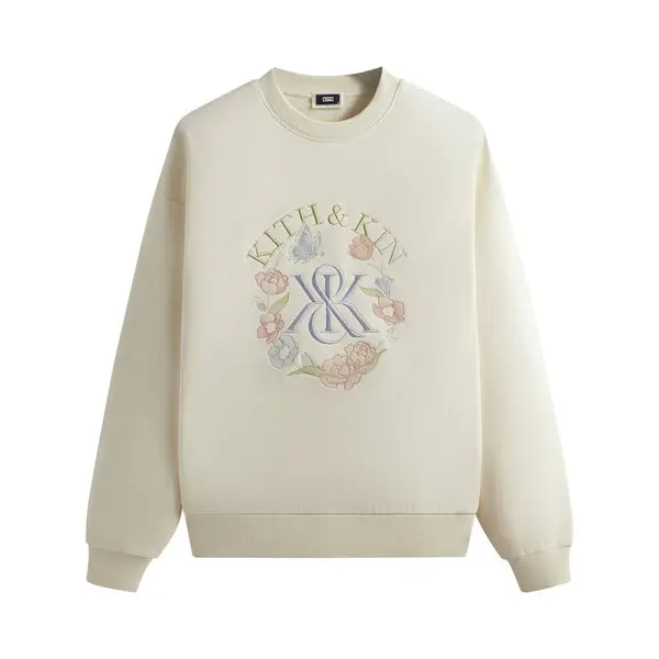 Kith K&k Monogram Nelson Crewneck 'sandrift