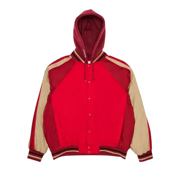 Supreme Hooded Stadium Jacket - Red