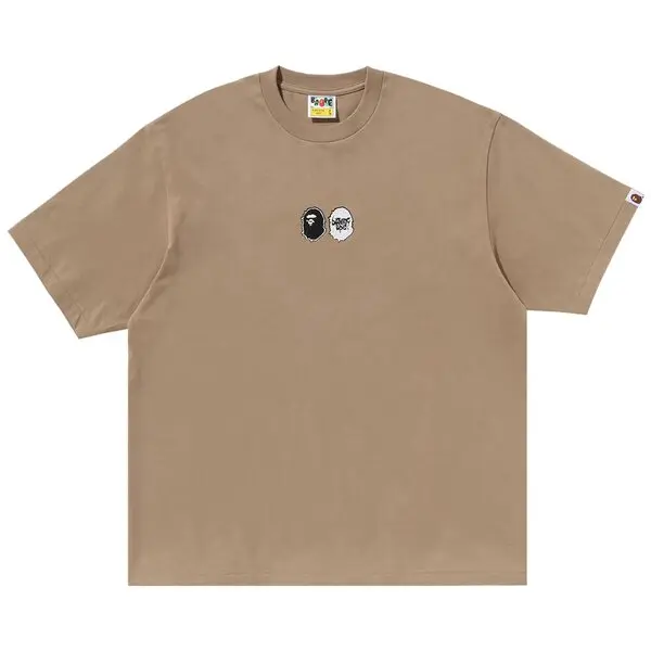 A BATHING APE Mad Ape Graphic Logo Relaxed Fit Tee 'beige - Tan