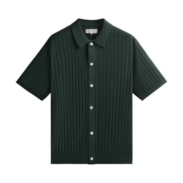 kith dress shirt Kith Silk Cotton Thompson Camp Collar Shirt