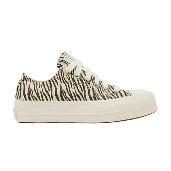 CONVERSE Wmns Chuck Taylor All Star Lift Low 'zebra Print - Cream