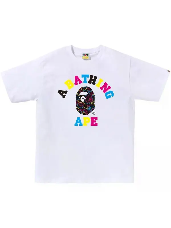 A BATHING APE Logo-print T-shirt - White