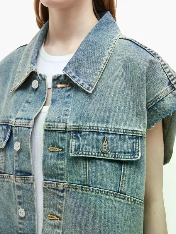 B+AB Short-sleeve Denim Jacket