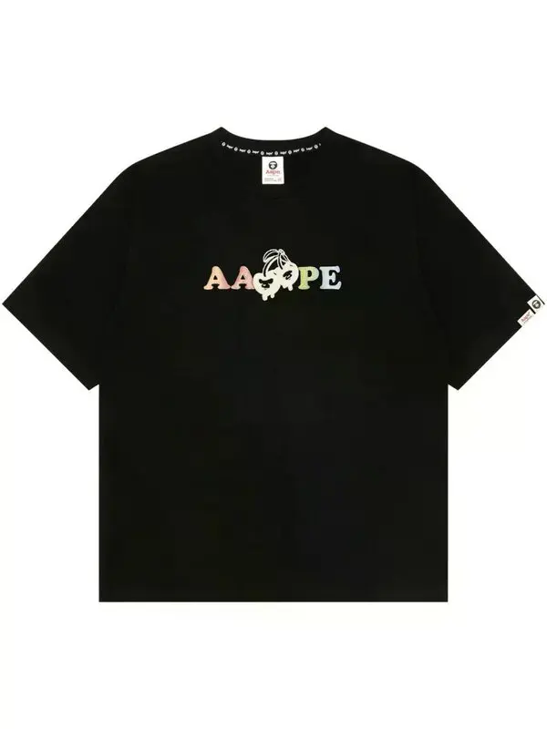 A BATHING APE Aape * Cherry-print T-shirt - Black