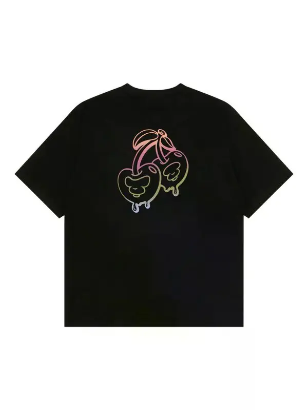A BATHING APE Aape * Cherry-print T-shirt - Black
