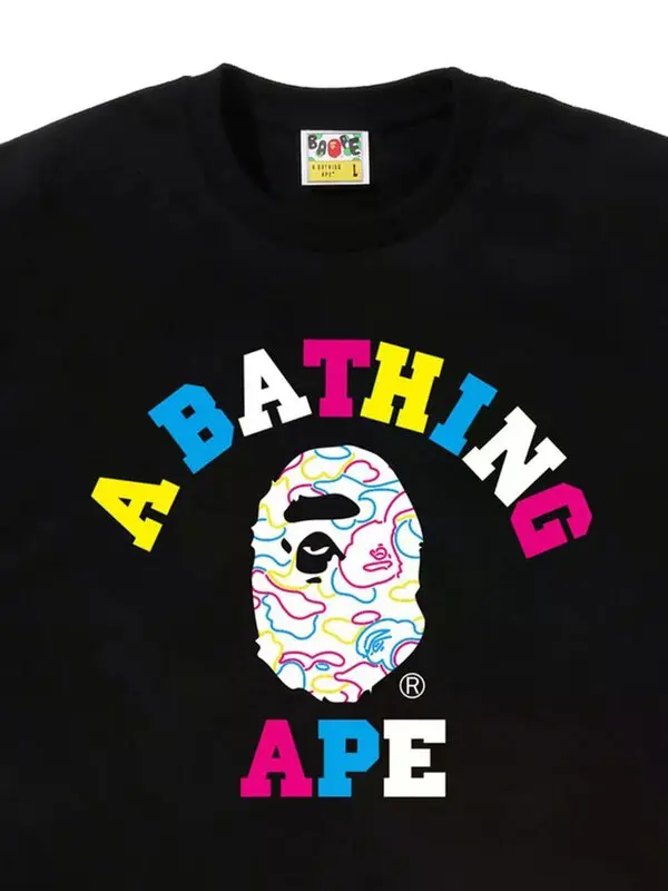A BATHING APE Logo-print T-shirt - Black