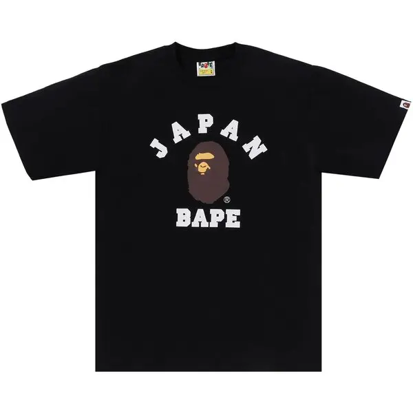 A BATHING APE Japan College City Tee - Black