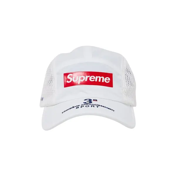 Supreme Mesh Side Panel Camp Cap - White