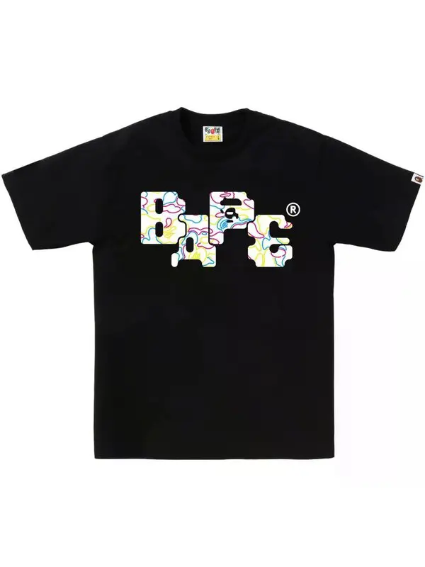 A BATHING APE Logo-print T-shirt - Black