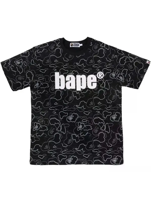 A BATHING APE Camouflage-print T-shirt