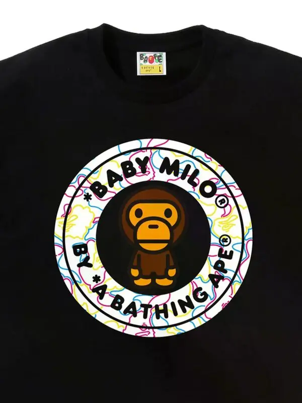 A BATHING APE Baby Milo T-shirt - Black