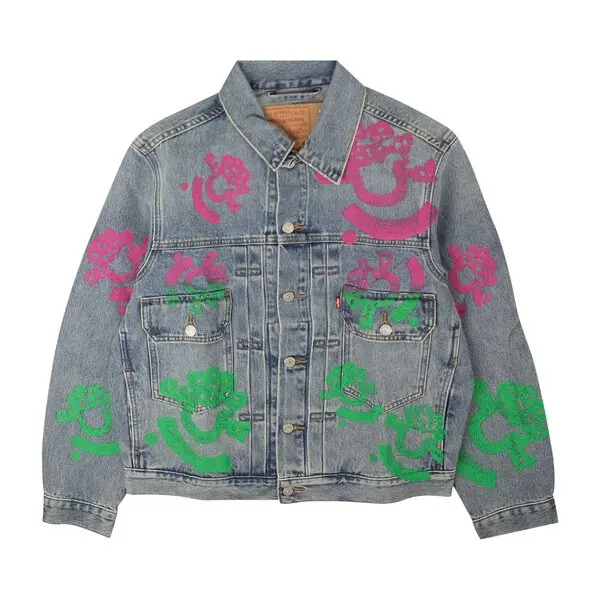 DENIM TEARS Bstroy Tears Type-2 Denim Trucker Jacket - Multicolor