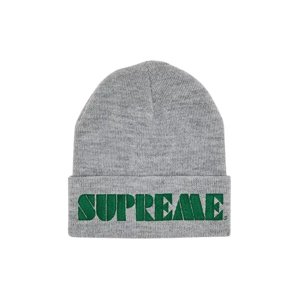 Supreme Stencil Beanie - Grey