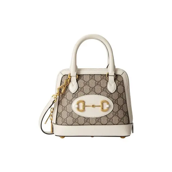 Gucci Horsebit 1955 Mini Top Handle Bag - Cream