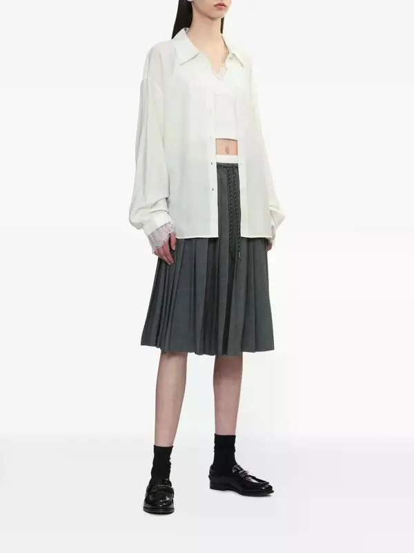 TOUT A COUP Lace-cuffs Shirt - Neutrals