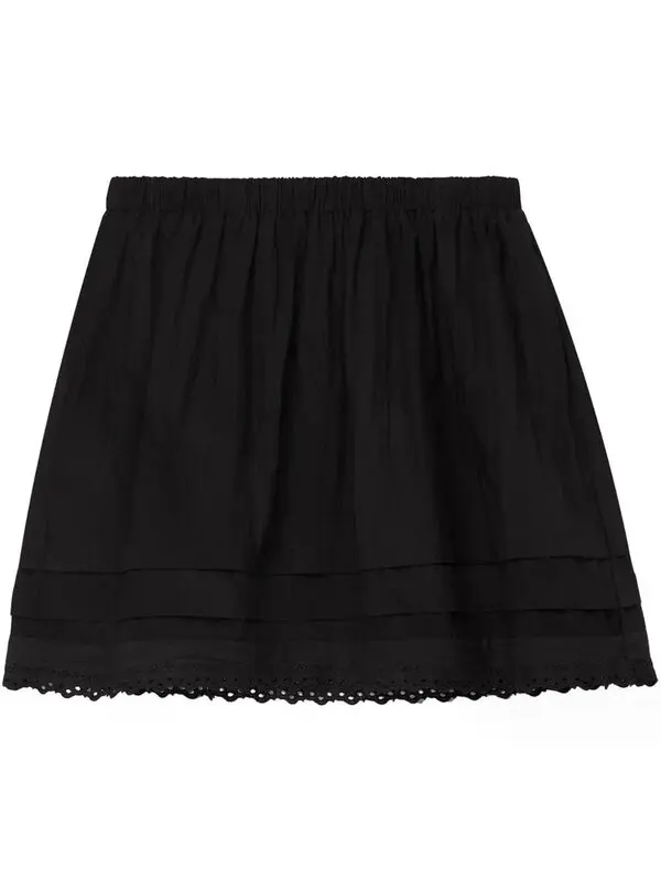 B+AB Embroidered Hem A-line Skirt