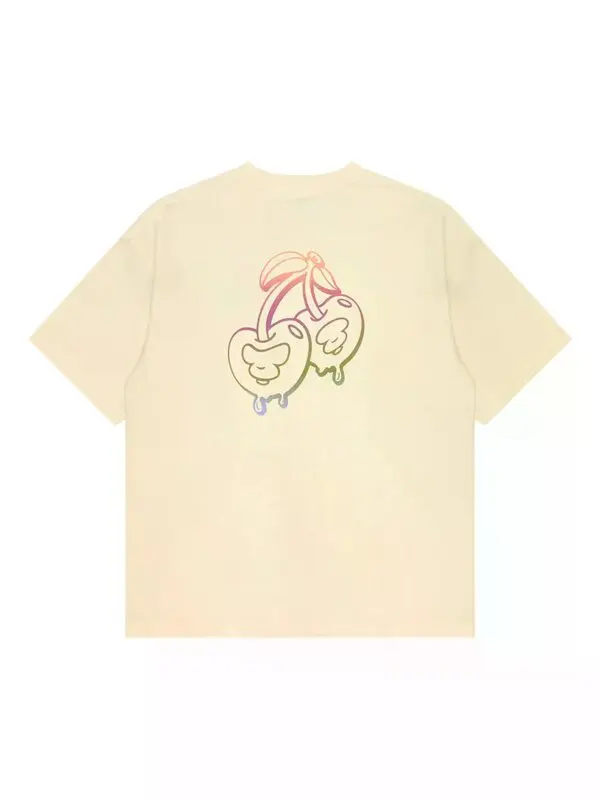 A BATHING APE Aape * Cherry-print T-shirt - Neutrals
