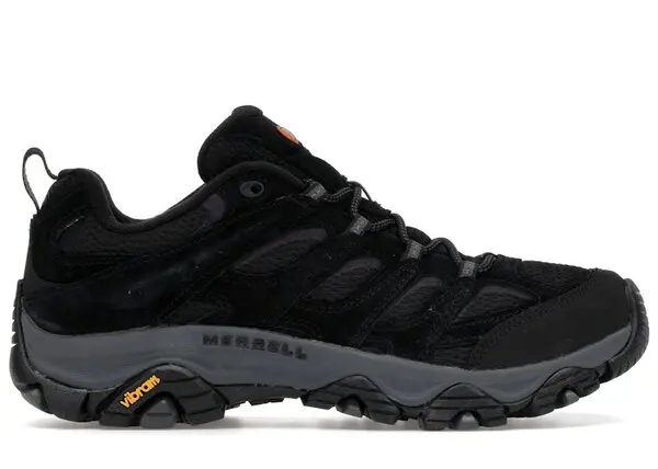 Merrell Moab 3 Lace Up Sneakers - Black Night