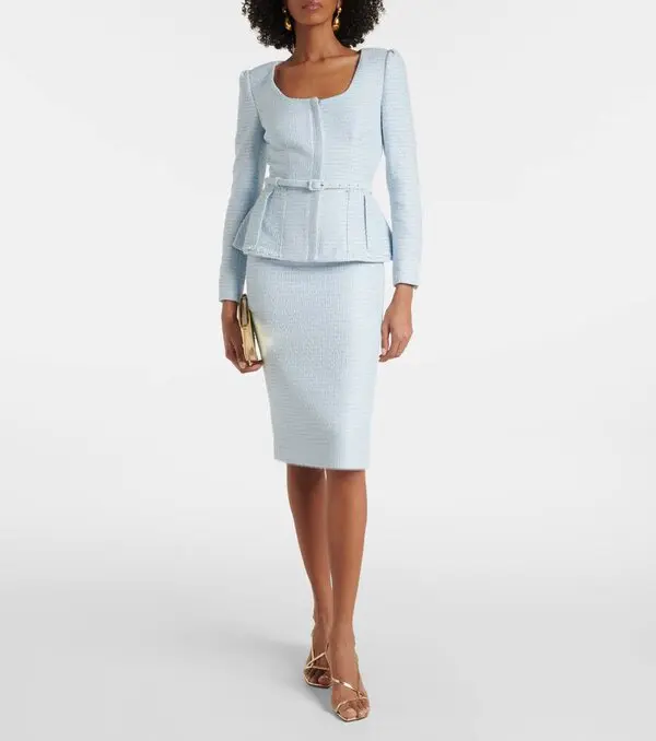 Roland Mouret Boucle Midi Skirt