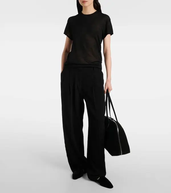 TOTEME Knitted Silk T-shirt
