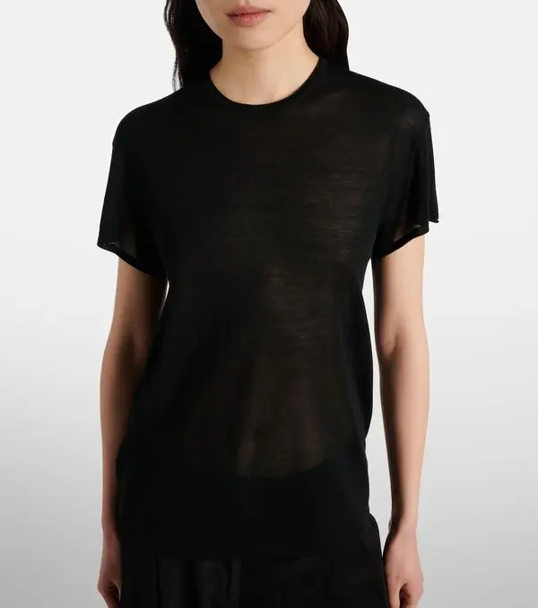 TOTEME Knitted Silk T-shirt