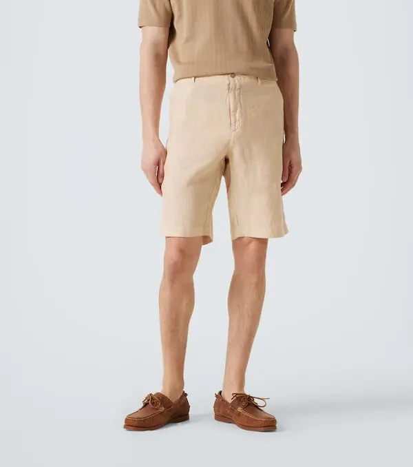 Fedeli Linen Bermuda Shorts