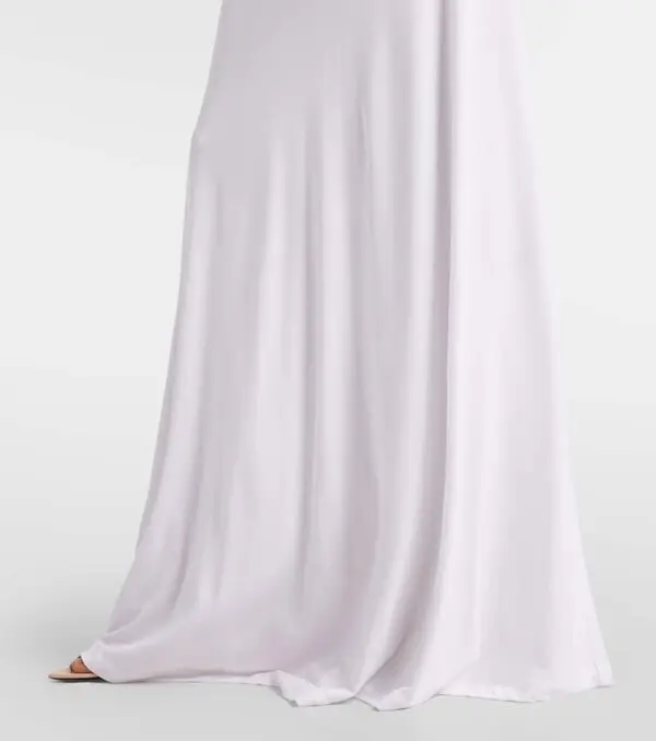 Christopher Esber Arched Palm Off-shoulder Maxi Dress - White