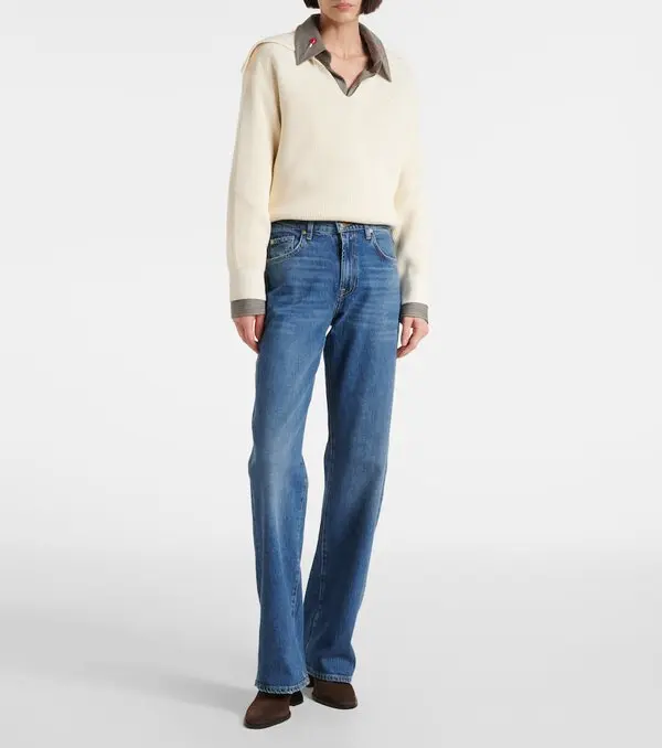 7 For All Mankind Tess High-rise Straight Jeans