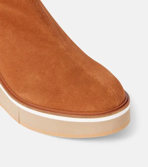 Clergerie Albane Suede Platform Ankle Boots