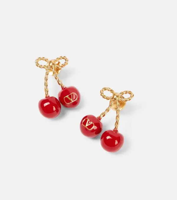 Valentino Garavani Chez Cherryfic Earrings - Red