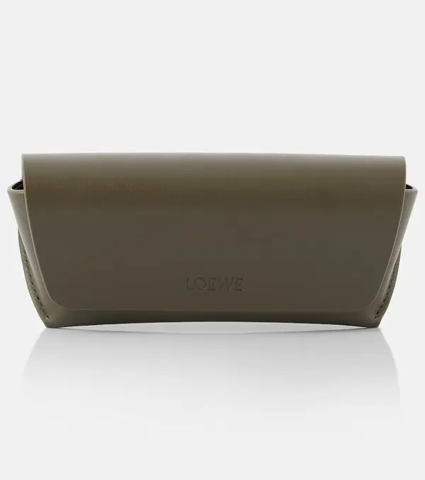 Loewe Rectangular Acetate Sunglasses With Tortoiseshell Finish