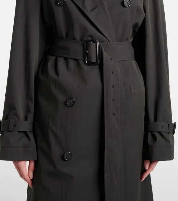 TOTEME Cotton-blend Trench Coat - Black