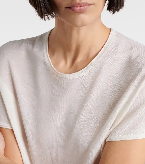 TOTEME Knitted Silk T-shirt