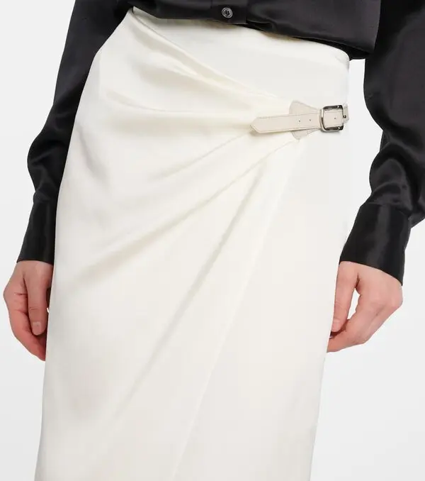 TOM FORD Silk Satin Wrap Skirt