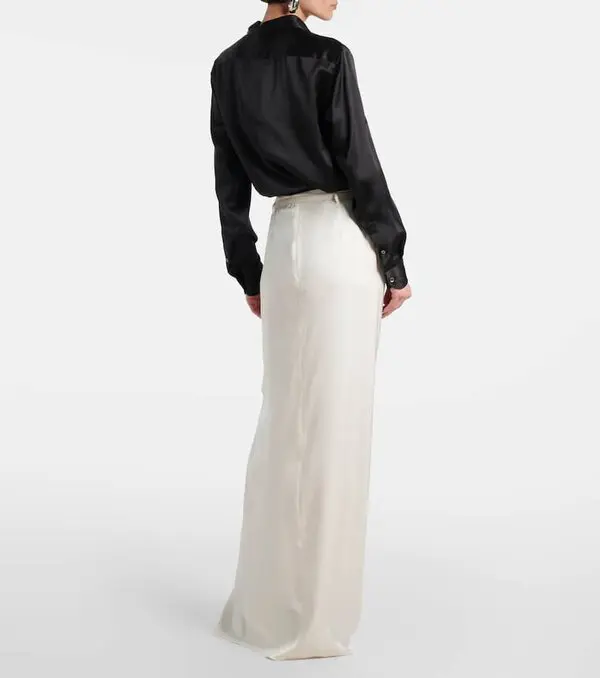TOM FORD Silk Satin Wrap Skirt