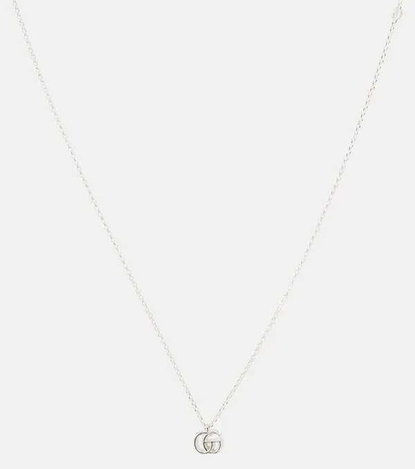 Gucci Gg Marmont Sterling Pendant Necklace - Silver