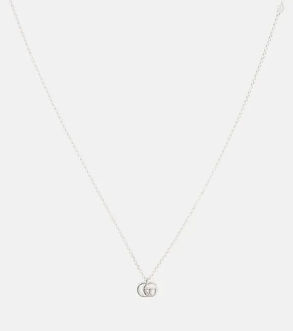 Gucci Gg Marmont Sterling Pendant Necklace - Silver
