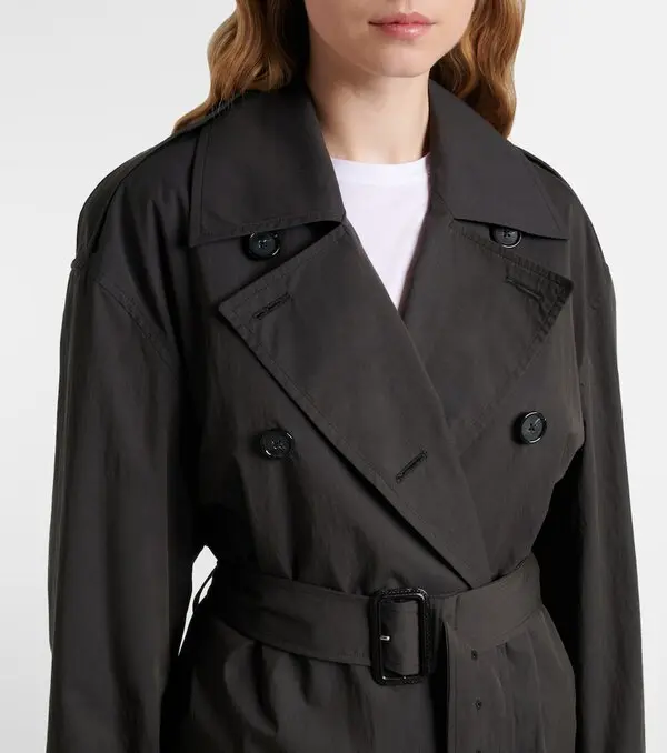 TOTEME Cotton-blend Trench Coat - Black
