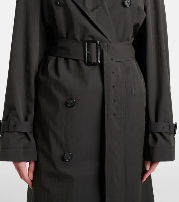 TOTEME Cotton-blend Trench Coat - Black