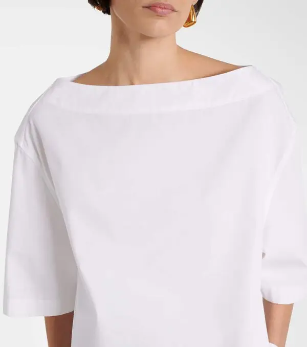 TOD'S Oversized Cotton Poplin Top