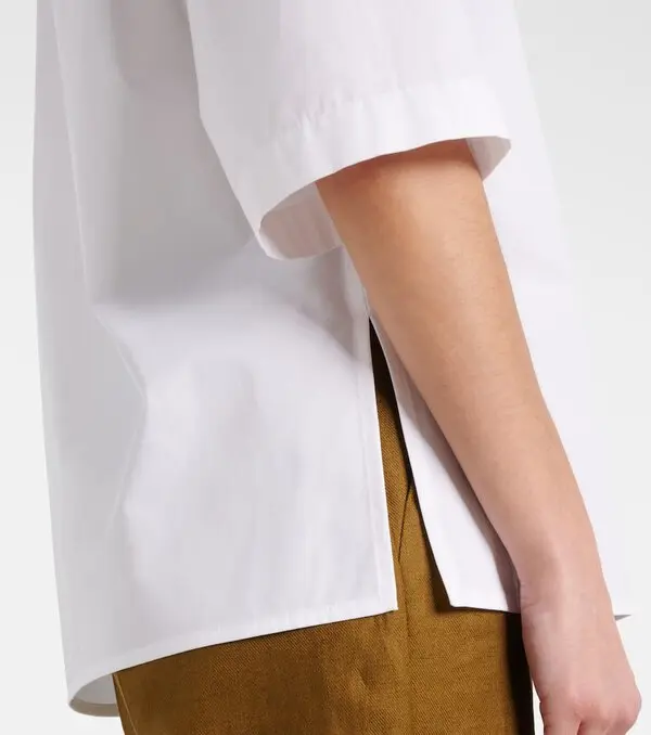 TOD'S Oversized Cotton Poplin Top