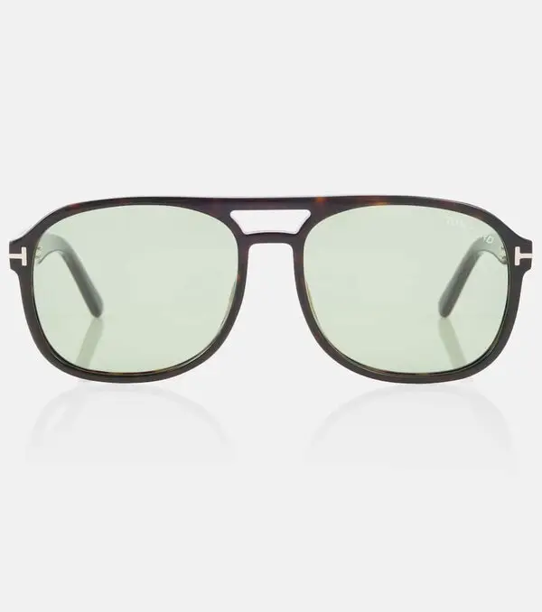 TOM FORD Rosco Aviator Sunglasses - Green